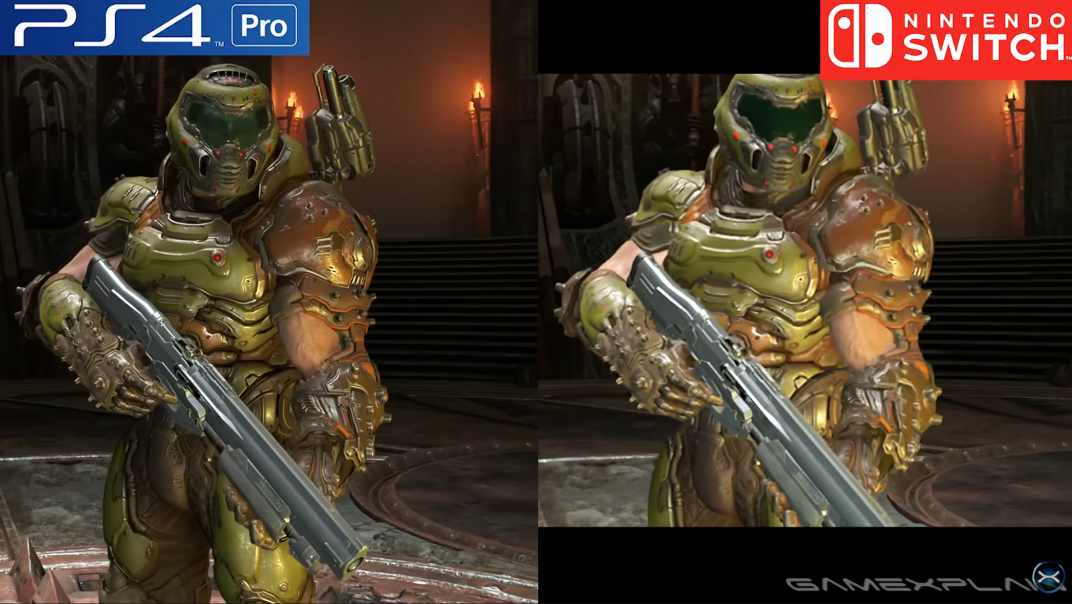 DOOM Eternal Graphics Comparison (PS4 Pro vs Switch) - Nintendo Link