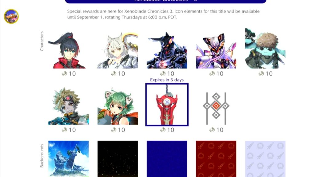 Xenoblade Chronicles 3 Icon Parts Available Now for Nintendo Switch ...