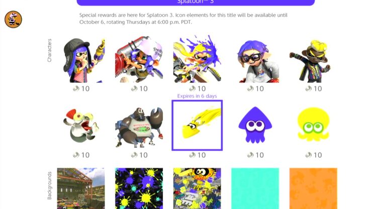 Round 2 of Splatoon 3 Icon Parts Available for Nintendo Switch Online ...