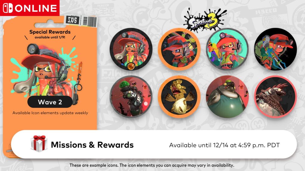 Round 2 of Splatoon 3 Icon Parts Available Now for Nintendo Switch ...